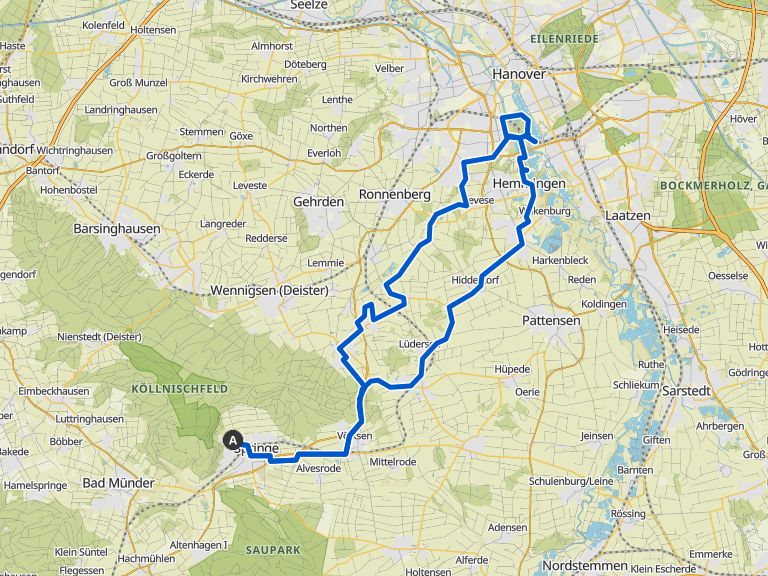 Ricklinger Seenlandschaft – Blick auf den Maschsee Runde von Völksen ...